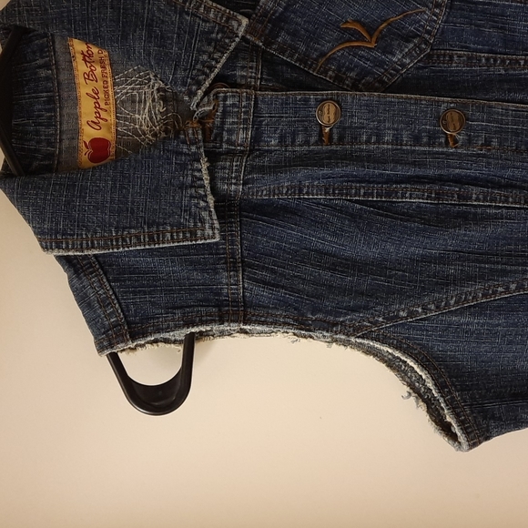Apple Bottoms | Jackets & Coats | Apple Bottoms Denim Embroidered Vest ...